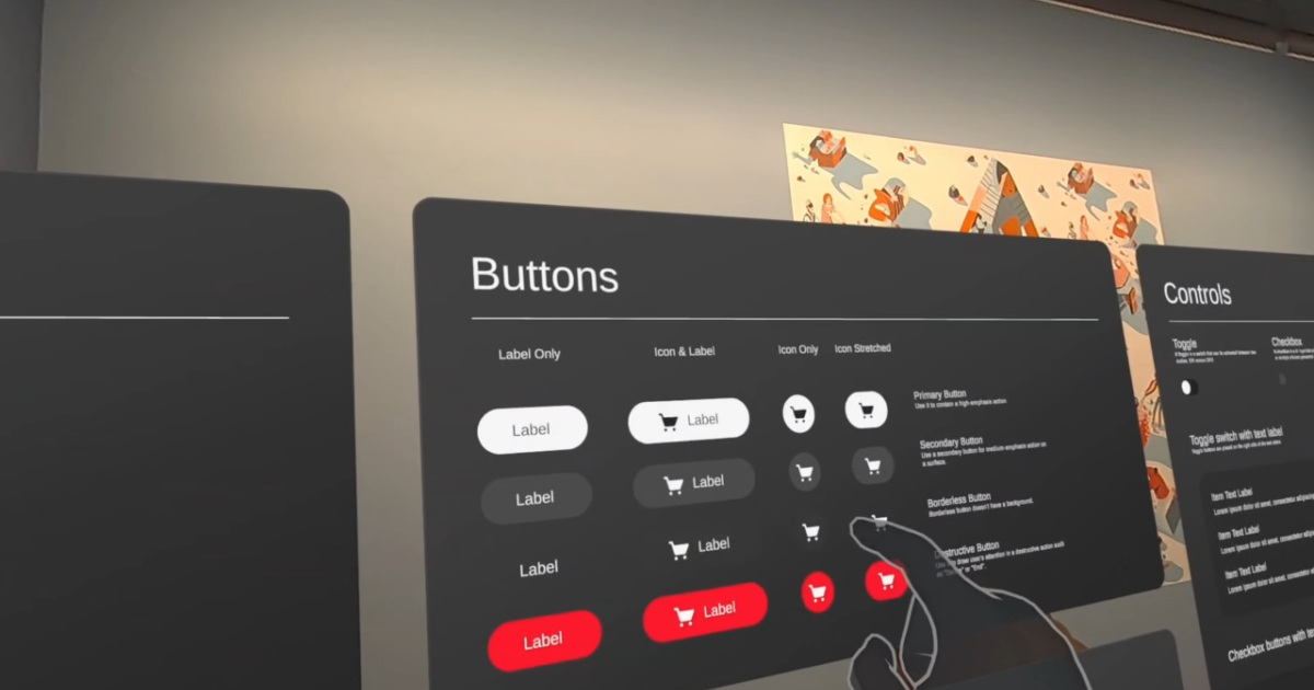 Meta Spatial SDK UI Set | L+R